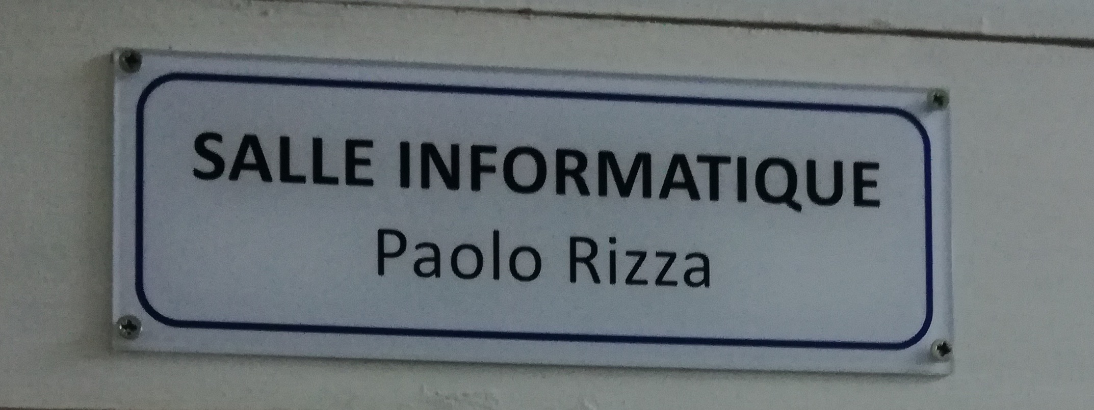 SALLE INFORMATIQUE "PAOLO RIZZA" - Maisons Des Enfants